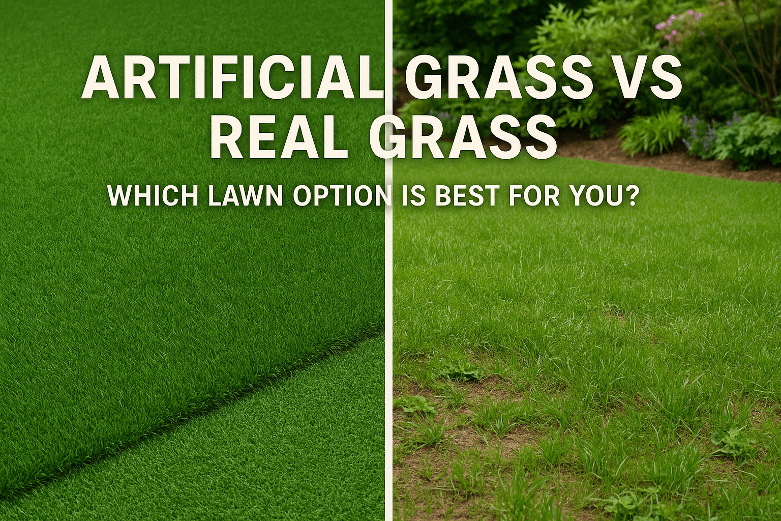 Artificial Grass vs. Real Grass: Full Cost & Care Comparison
