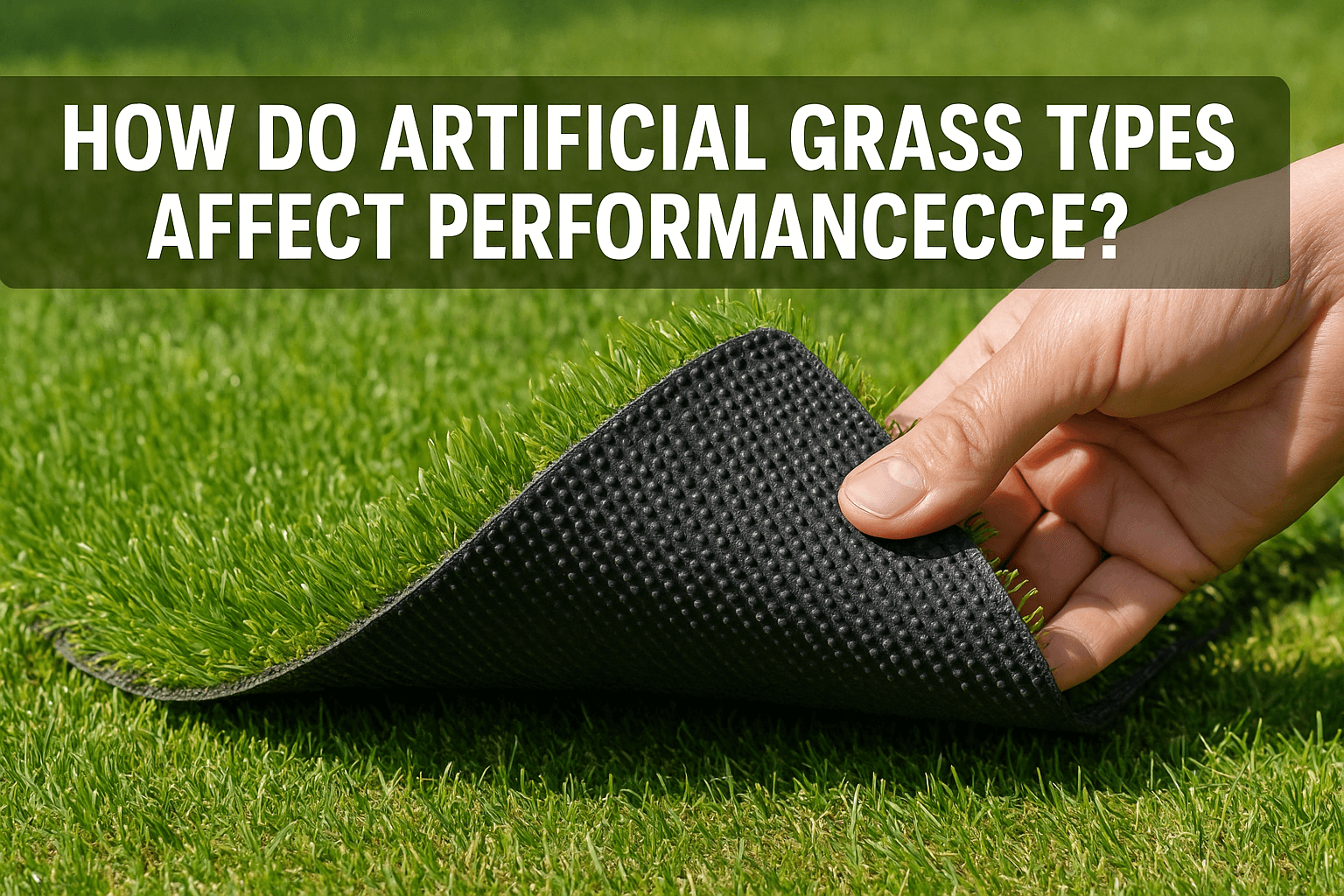How Do Artificial Grass Backing Types Affect Performance?