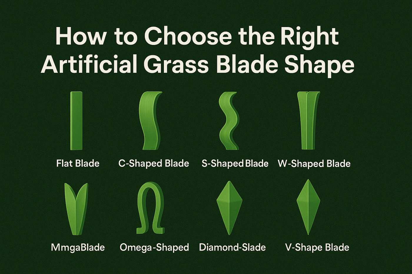 How to Choose the Right Artificial Grass Blade Shape