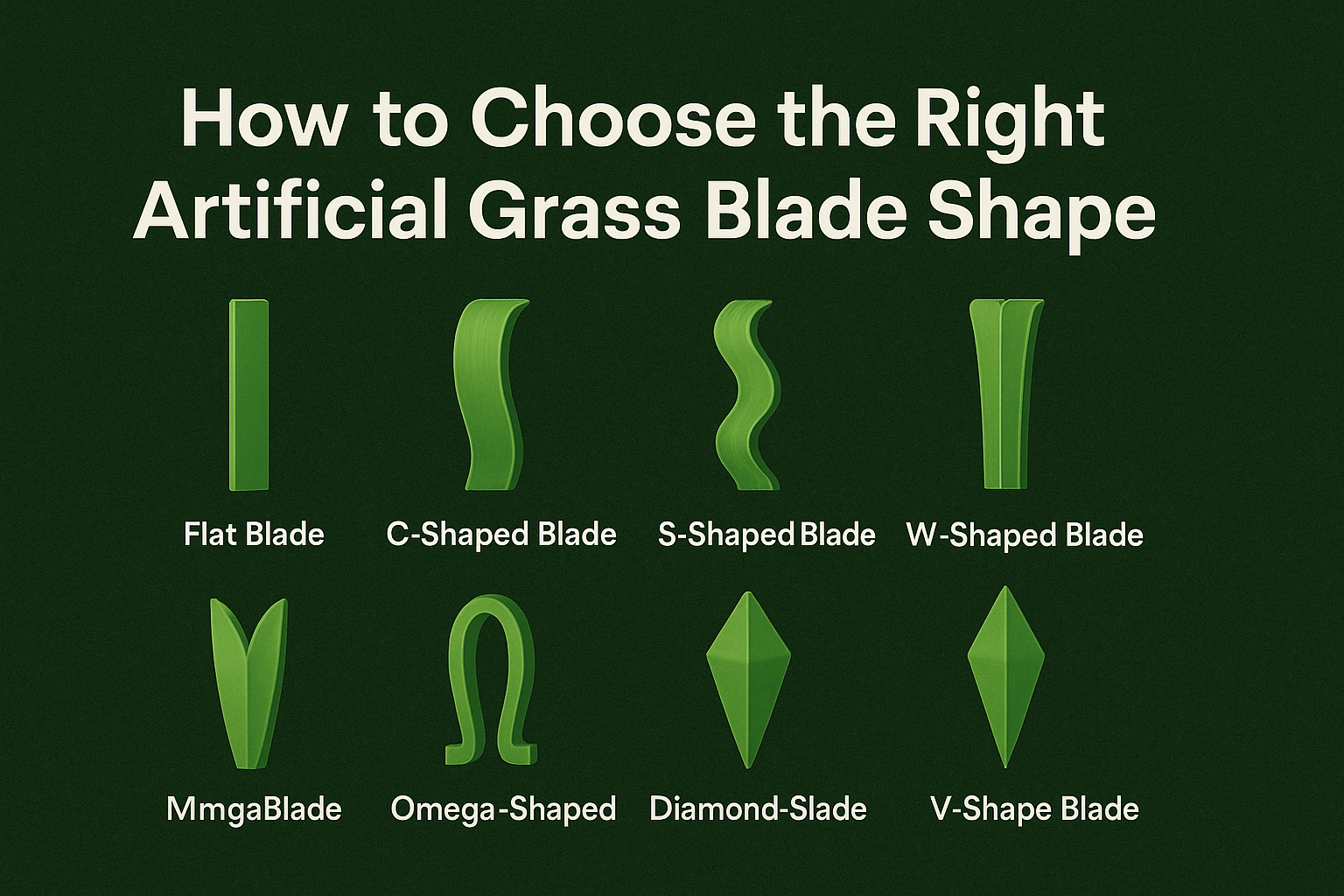 How to Choose the Right Artificial Grass Blade Shape